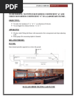 Chézy Formula | PDF | Teaching Methods & Materials