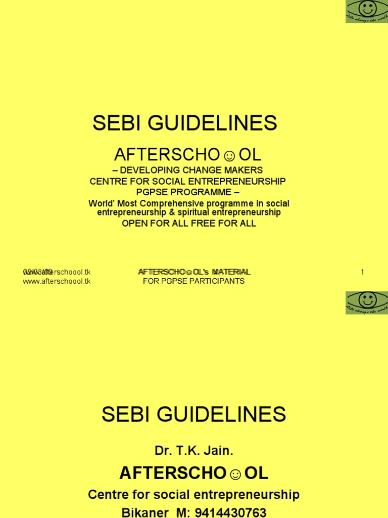 Sebi Guidelines | PDF | Audit Committee | Regulatory Compliance