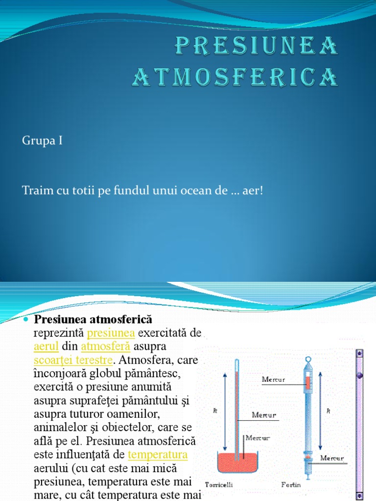 Presiunea atmosferica