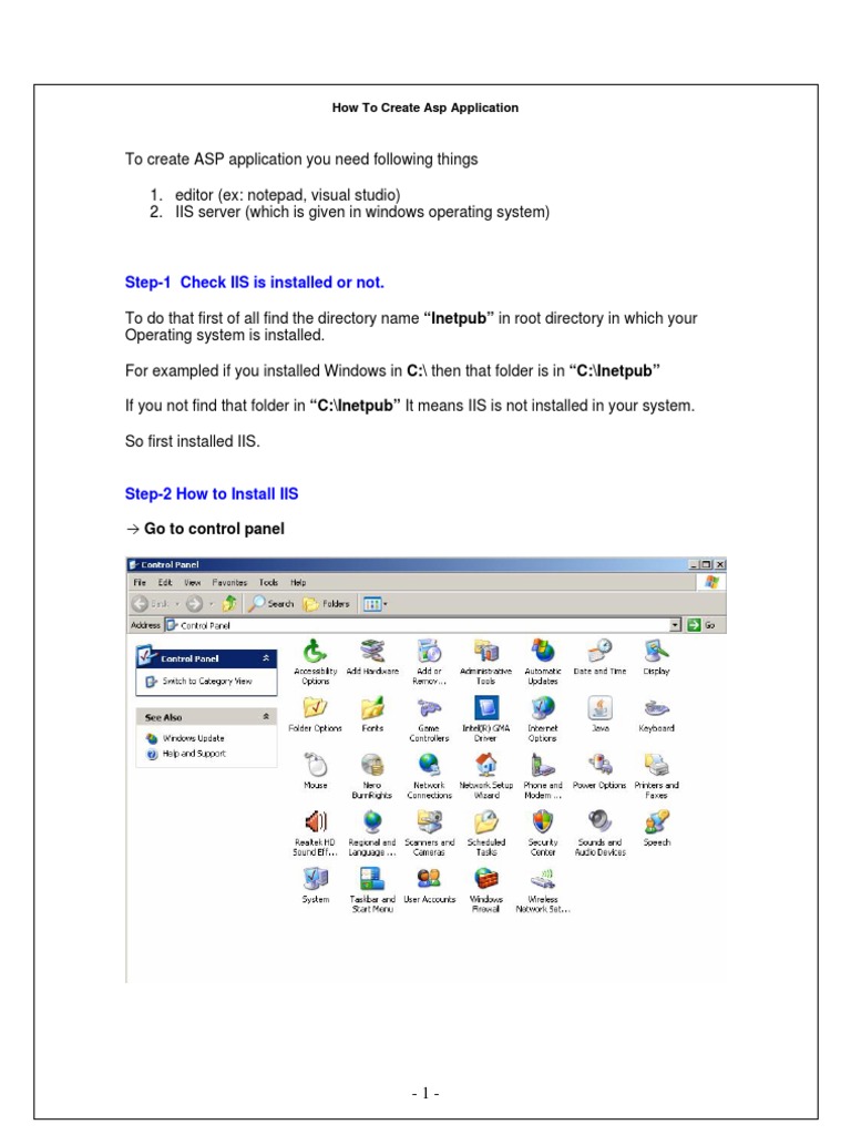 How To Create ASP Application | Download Free PDF | Internet ...