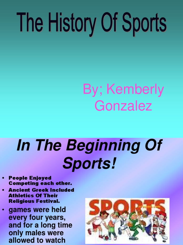 History and Evolution of Sports | PDF