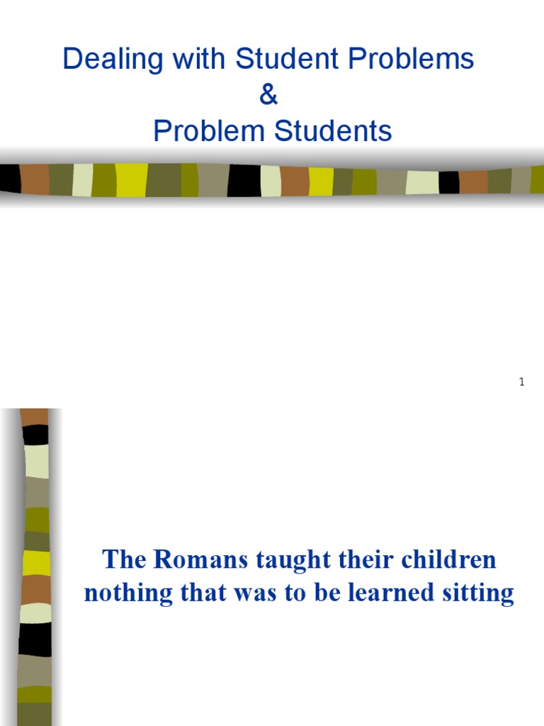 12 Dealing With Student Problems & Problem Students | PDF | Test ...
