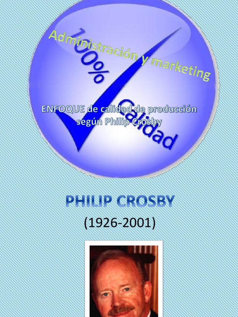 Filosofía Cero Defectos de Crosby | PDF | Calidad (comercial) | Business