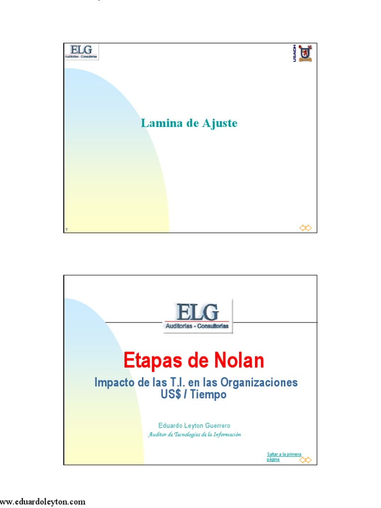 Etapas del Modelo de Nolan en T.I. | PDF | Sistema de informacion ...