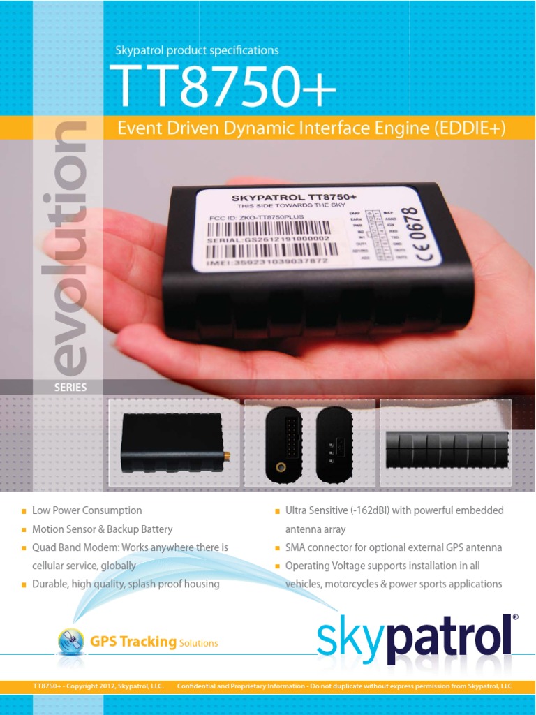 GPS Equipos GPS SkyPatrol TT8750+ Evolution WWW - Logantech.com - MX Mérida, Yucatán | Download ...