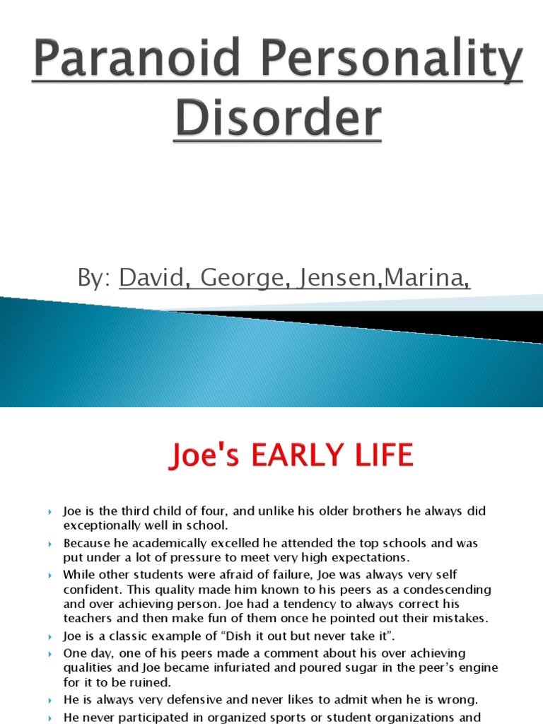 Paranoid Personality | Paranoia | Psychotherapy