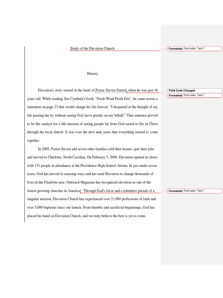 Document On The Elevation Church | PDF | Jesus | Salvation