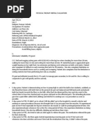 Physical Therapy Skills Checklist | PDF | Physical Therapy | Medicine