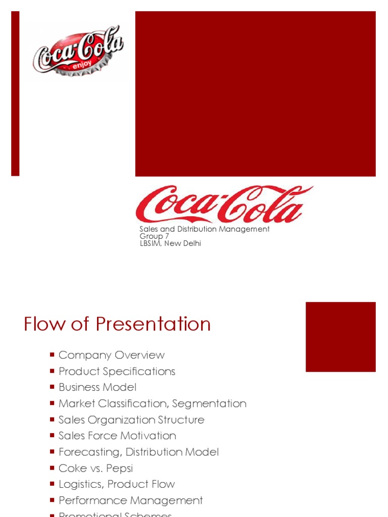 Sales and Distribution Management at Coca-Cola | PDF | Coca Cola | Soft ...