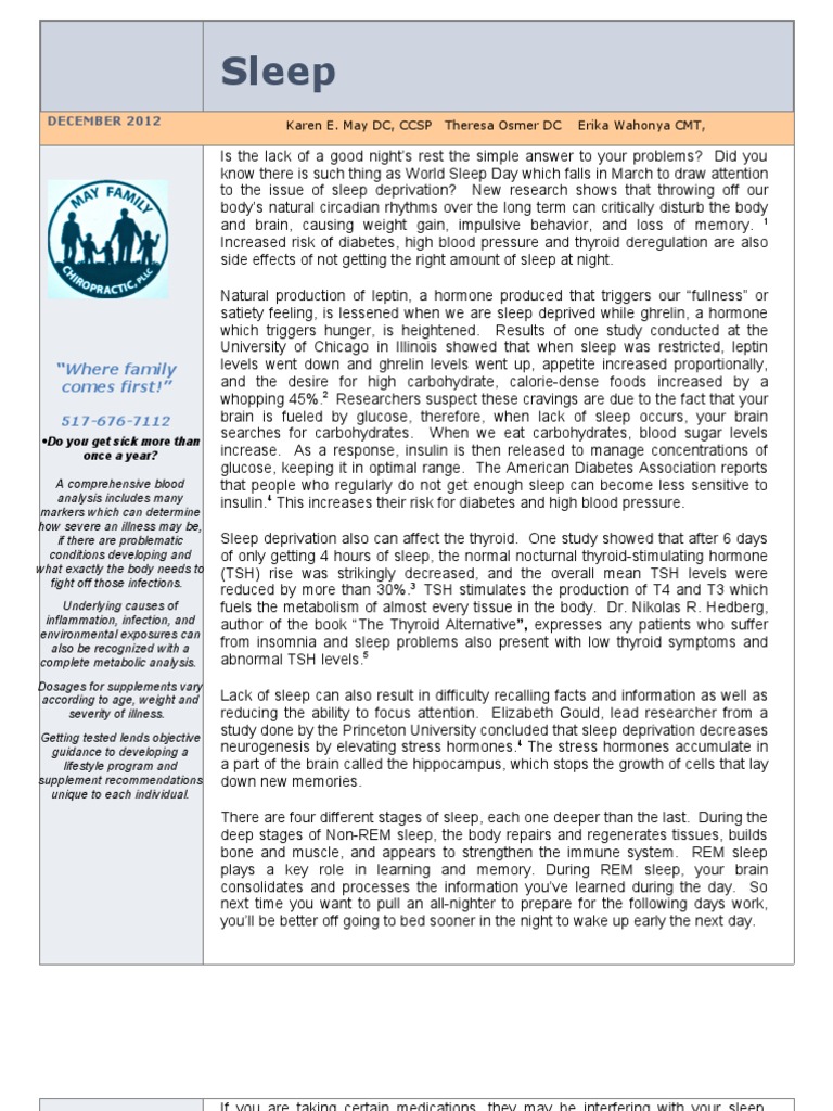 The Impact of Sleep Deprivation | PDF | Sleep | Sleep Deprivation