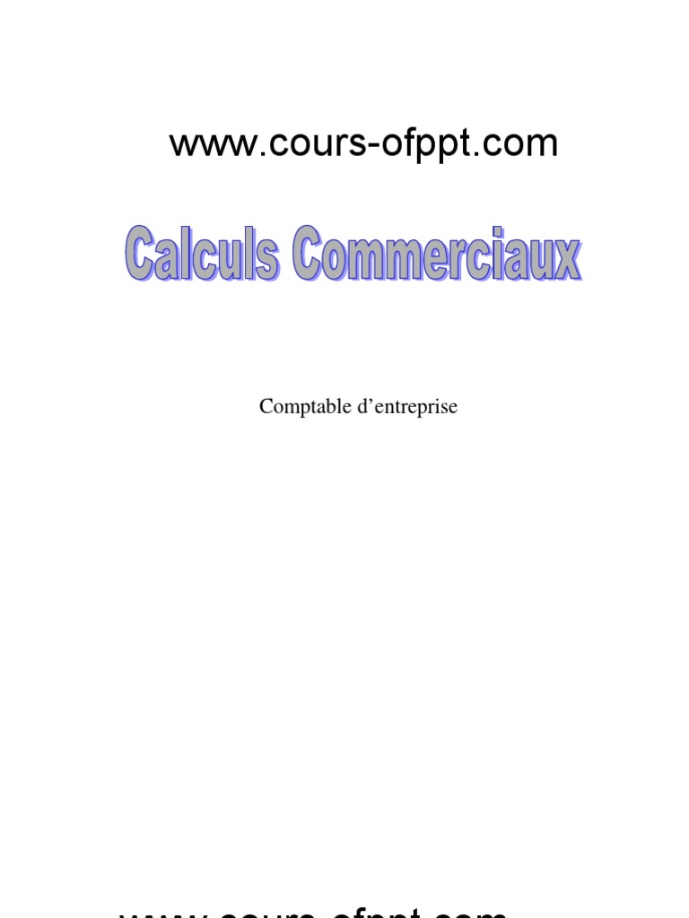 Calcule Commerciale | PDF