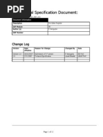 SAP SD Function Specification Sample | PDF | Specification (Technical Standard) | Page Layout