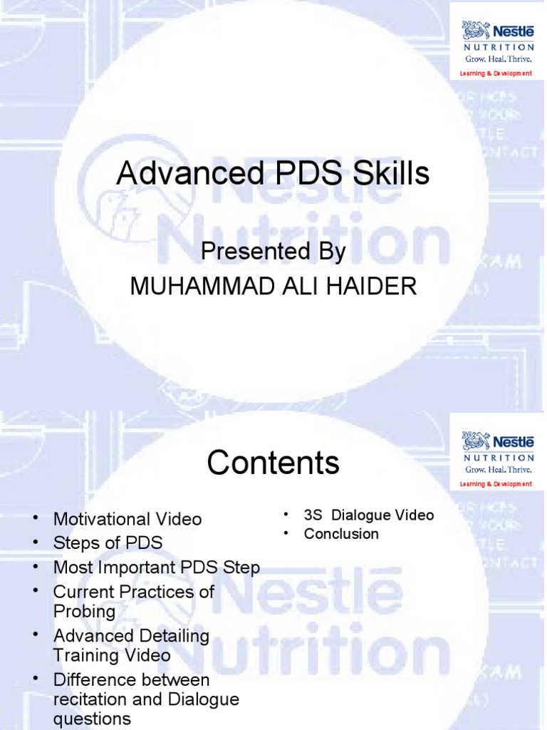 Advanced PDS Skills: Presented by Muhammad Ali Haider | PDF | Dialogue ...