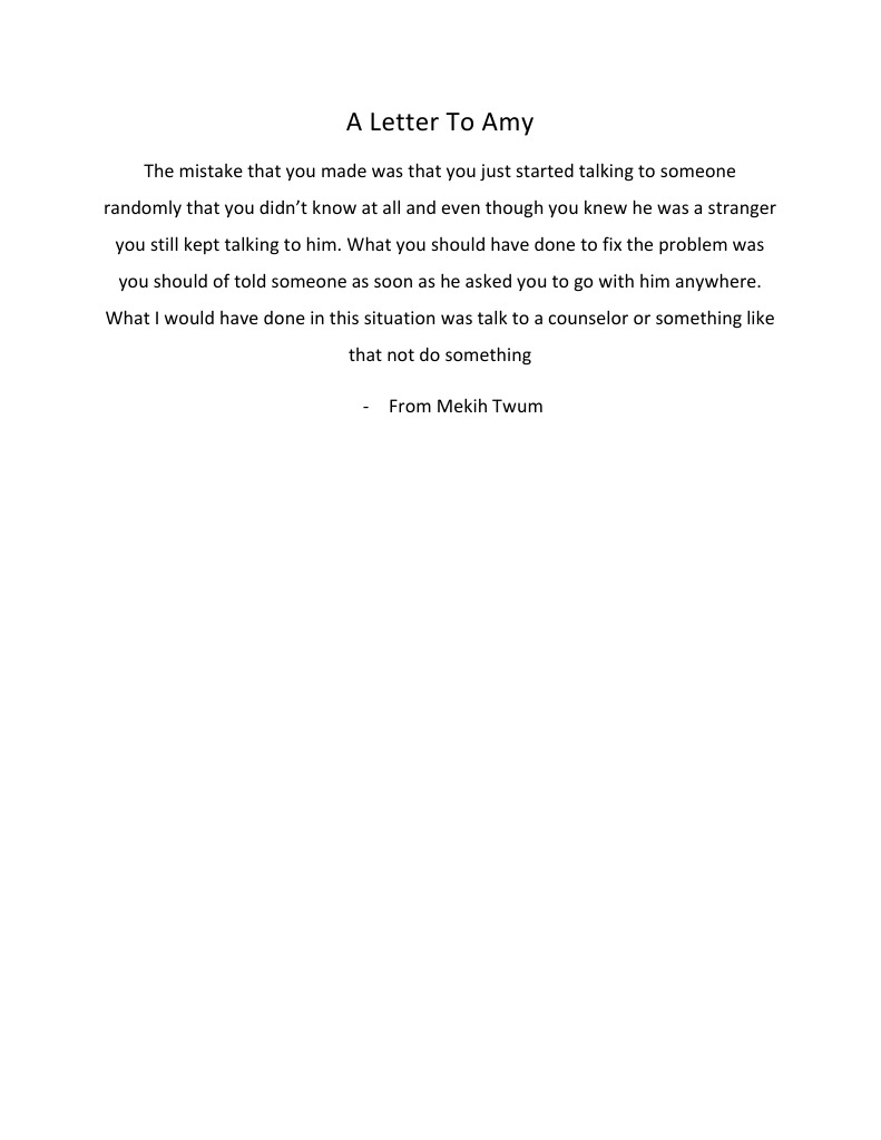 Dear Amy | PDF | Mystery, Thriller & Crime Fiction