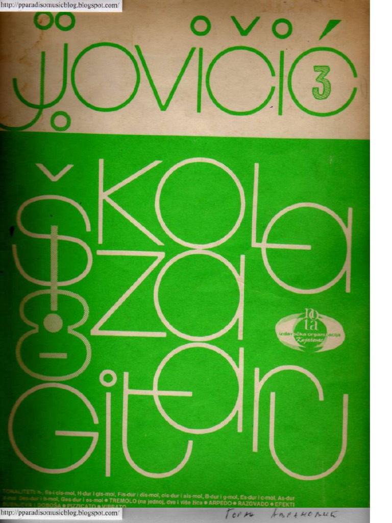 Jovan Jovicic - Skola Za Gitaru 03 | PDF