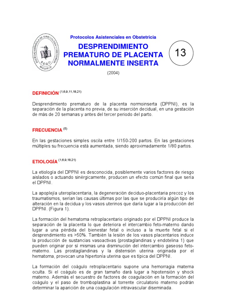 DPPNI | PDF | Parto | Placenta