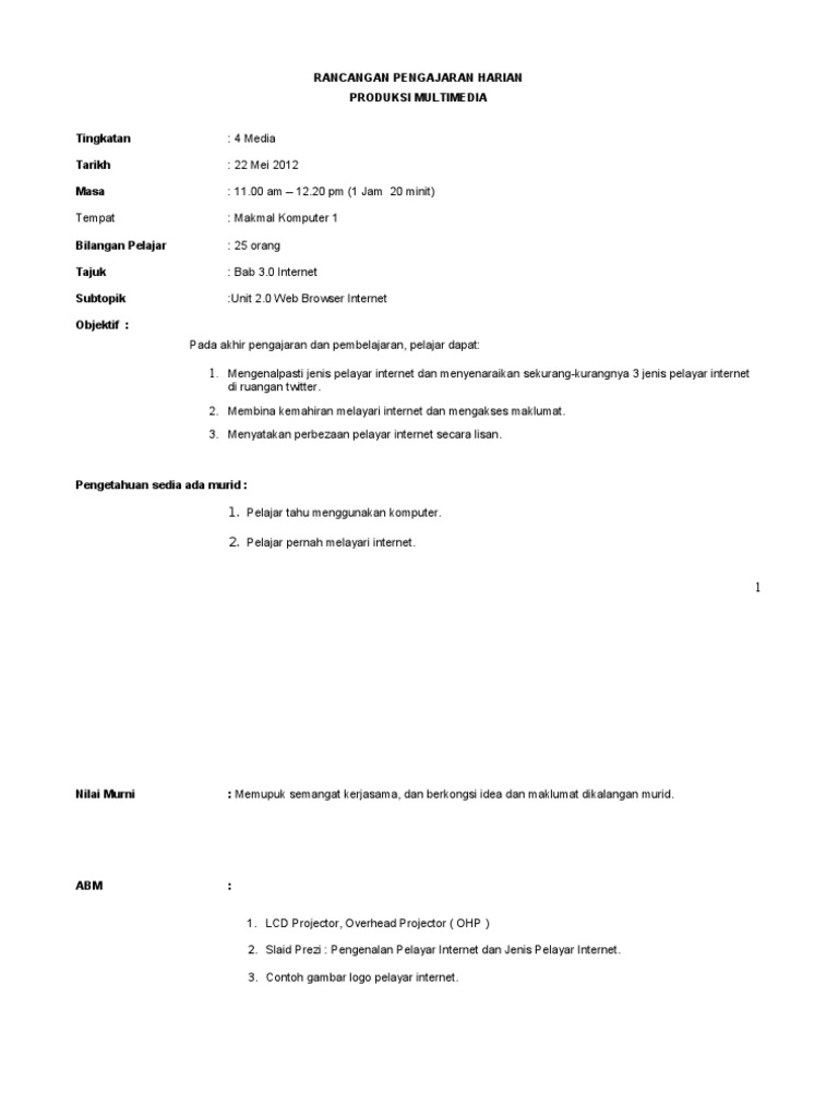Internet RPH | PDF