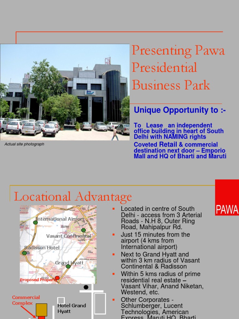 Presidential Business Park-Vasant Kunj | PDF | Airport | Industries