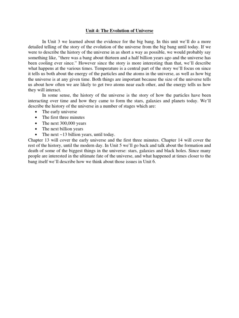 Evolution of Universe | PDF | Elementary Particle | Universe