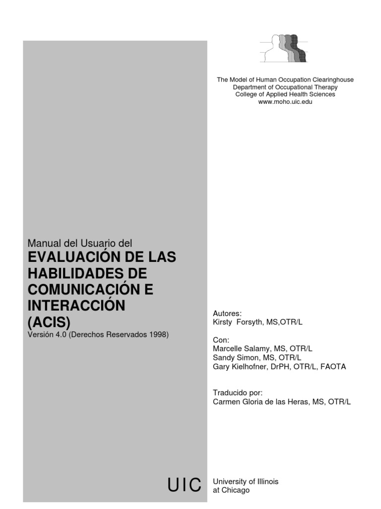 Spanish ACIS | PDF | Comportamiento | Comunicación