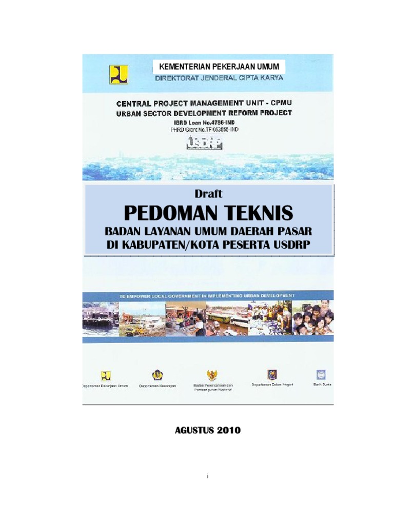 Pedoman BLUD Pasar untuk Daerah | PDF | Pengelolaan Keuangan & Uang