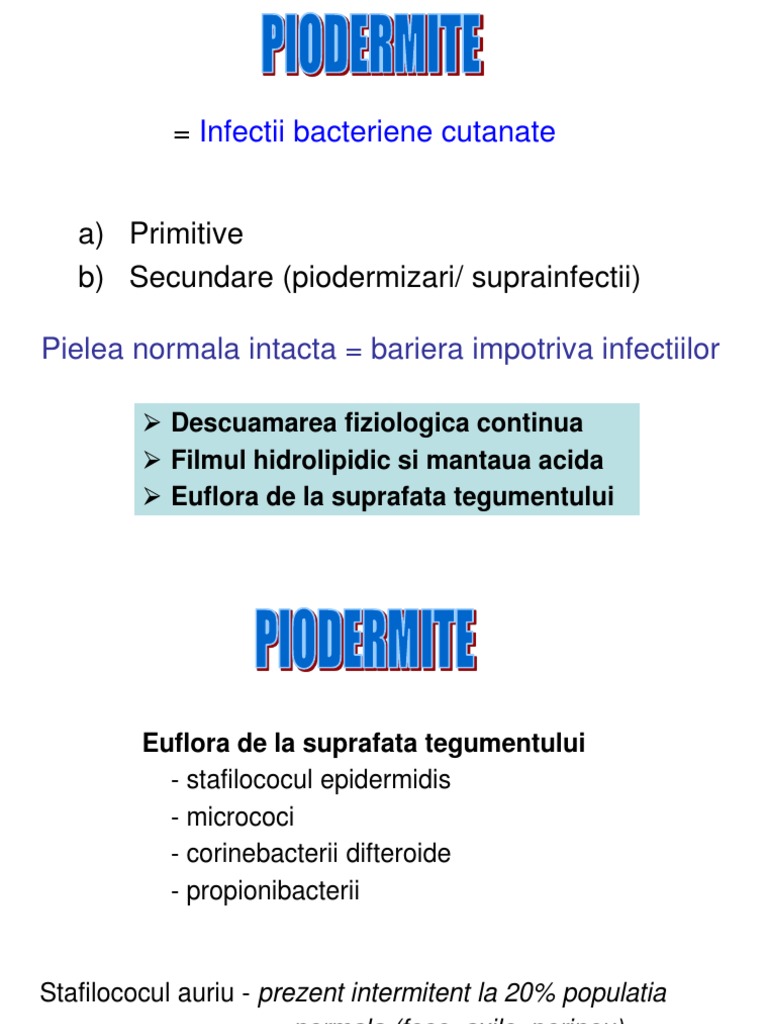 Piodermite | PDF