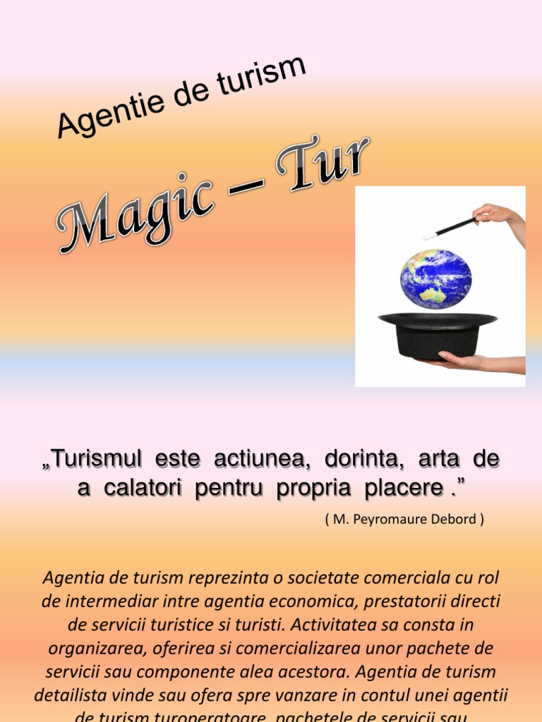 Infiintarea Agentiei de Turism | PDF