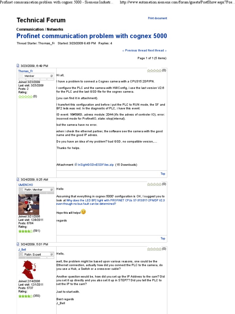 Profinet Communication Problem PDF | PDF | Physical Layer Protocols ...