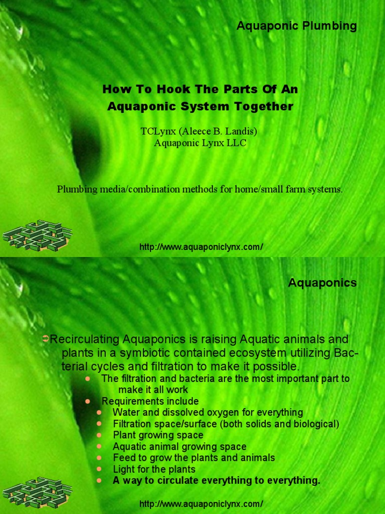 Aquaponics Plumbing Class | PDF | Aquaponics | Plumbing