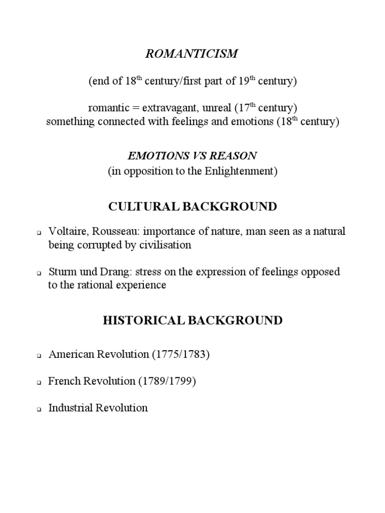 Romanticism 1 | PDF | Classics