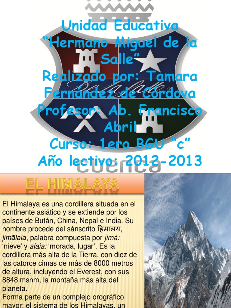 Tamara Fernandez de Cordova | PDF | Himalaya | Earth Sciences