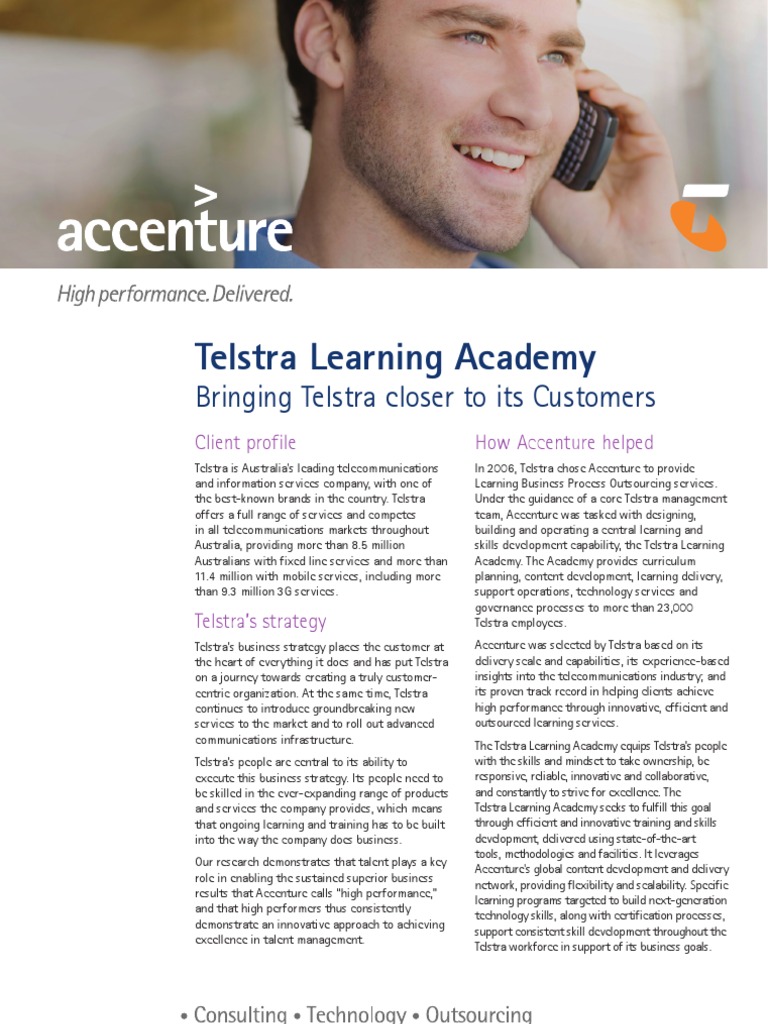 Telstra Learning Academy Bringing Telstra Closer To Its Customers | PDF ...