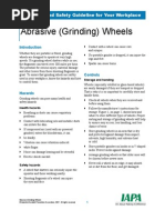 Grinding Wheel Safety POSTER-Bonded | PDF | Grinding (Abrasive Cutting ...