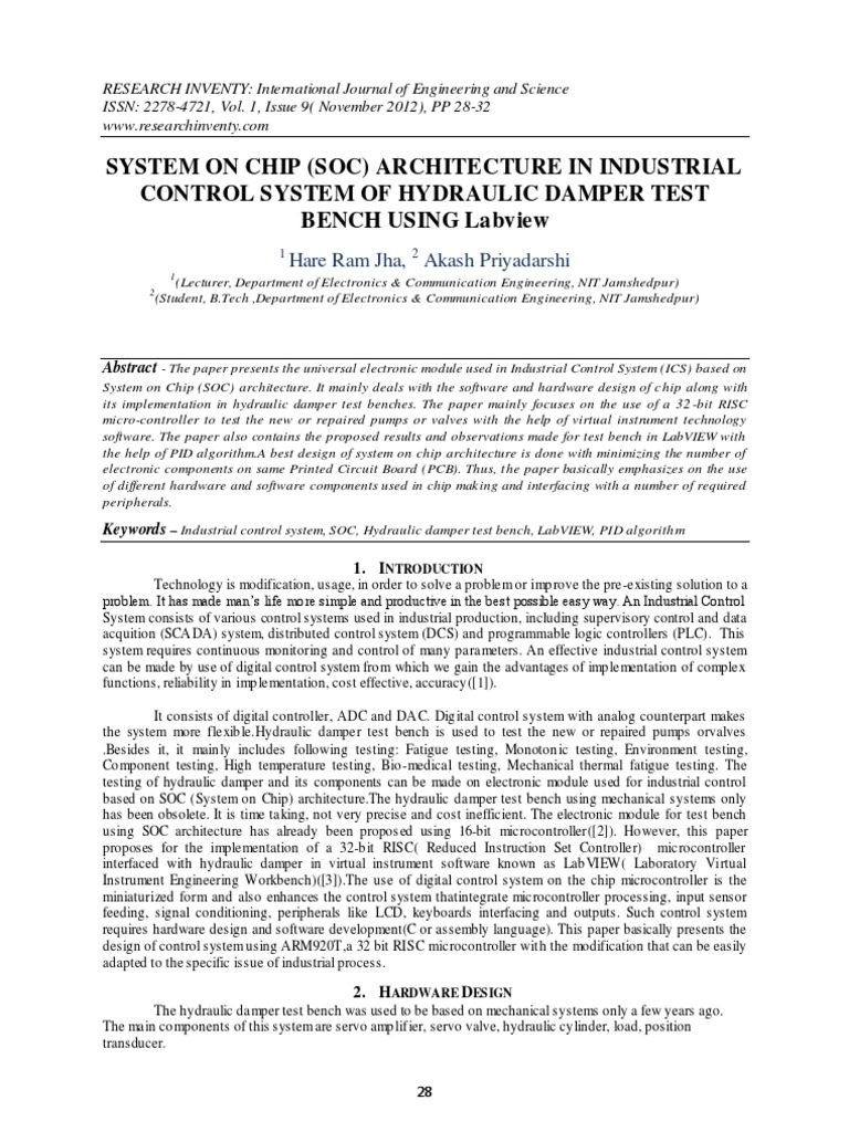 Research Inventy: International Journal of Engineering and Science | PDF | Microcontroller ...