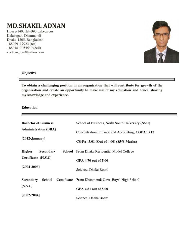 Adnan CV | PDF | Investing | Valuation (Finance)