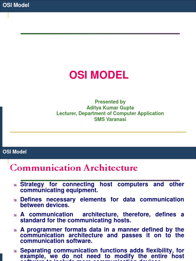 OSI Model | PDF | Osi Model | Internet Protocols