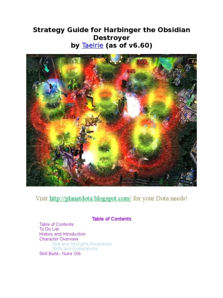 Harbinger The Obsidian Destroyer | PDF