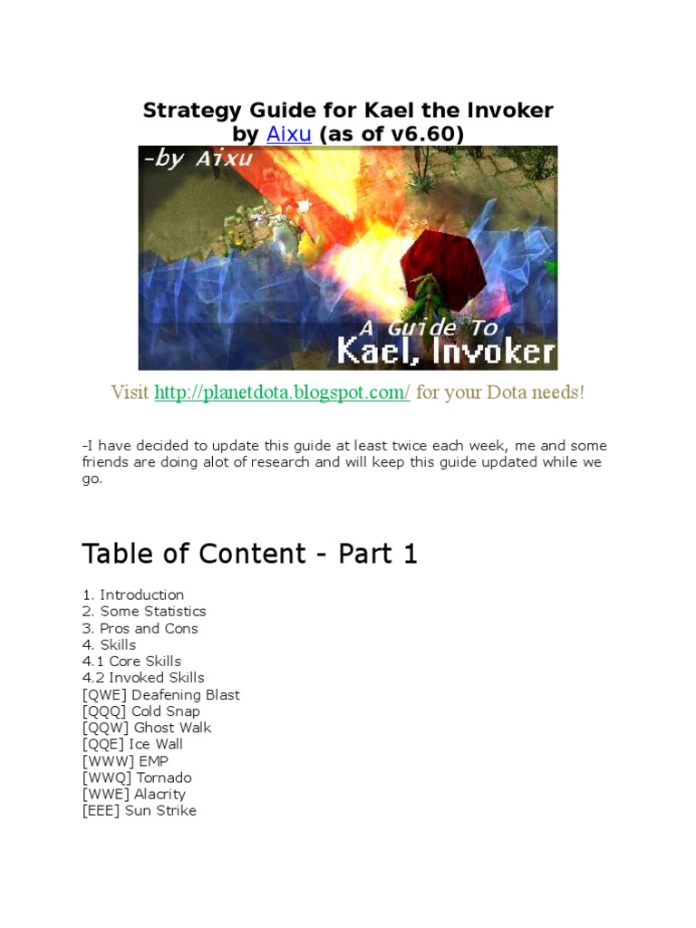 Kael The Invoker | PDF | Leisure | Sports