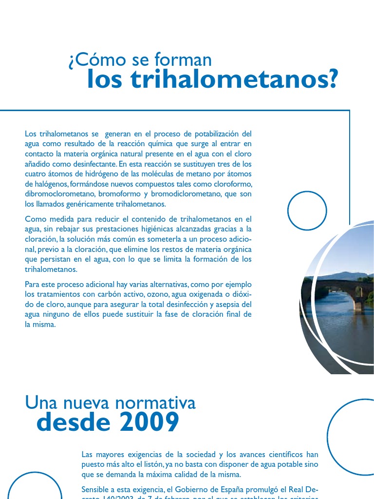 TRIHALOMETANOS | PDF | Cloro | Agua