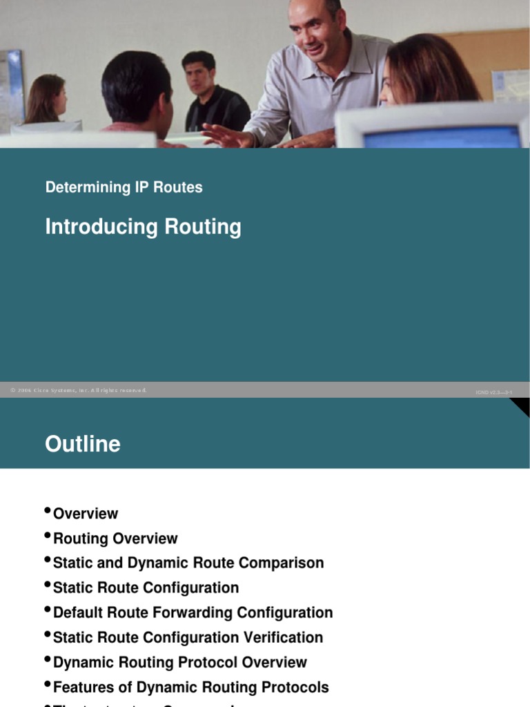 Introducing Routing Determining Ip Routes Pdf Routing Router Computing 7032