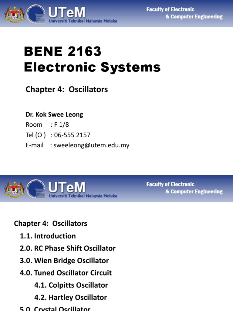 Chapter4 Oscillators | PDF | Electronic Oscillator | Operational Amplifier