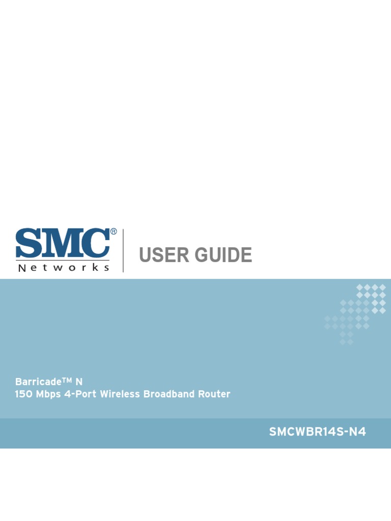 Smcwbr14s n4 Manual | PDF | Wireless Lan | Ip Address