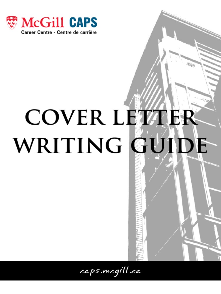 Cover Letter Writing Guide: Caps - Mcgill.ca | PDF | Résumé | Employment