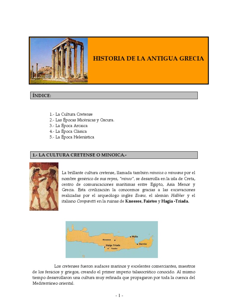 Civilización Minoica | PDF