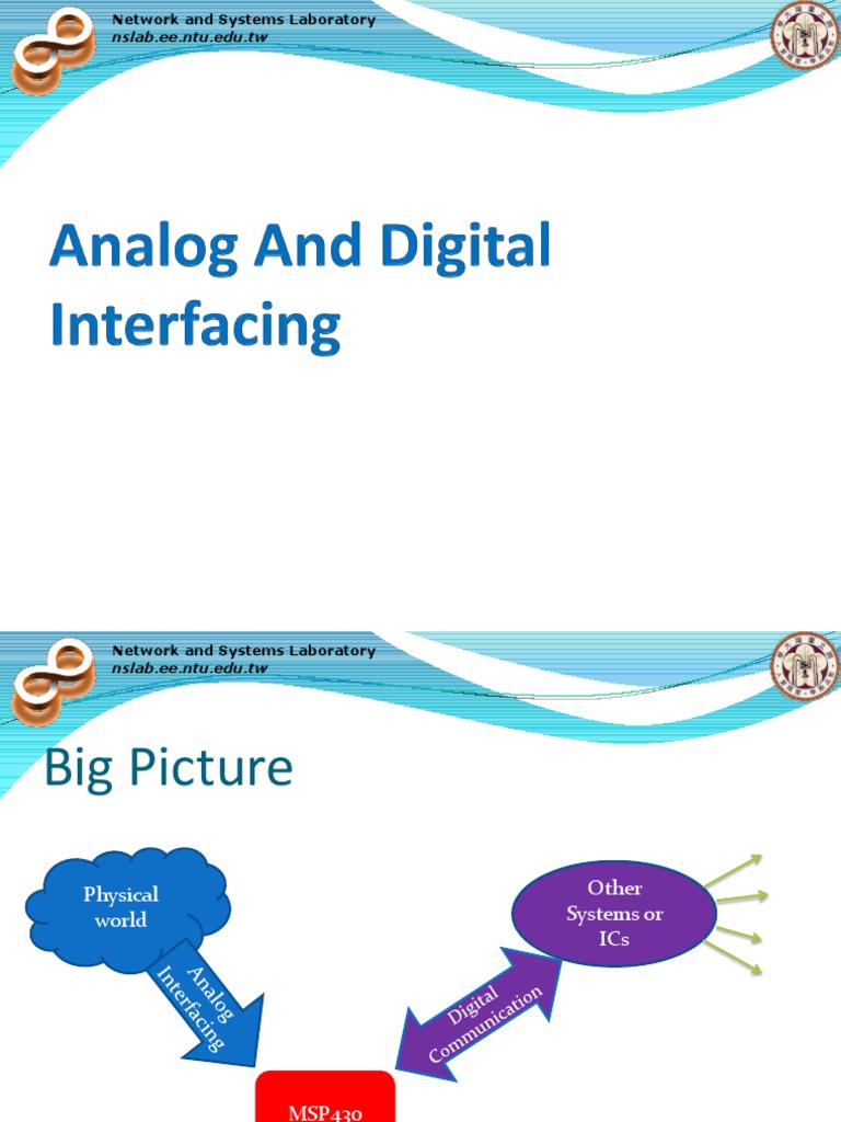 Analog and Digital Interfacing | PDF | Analog To Digital Converter ...