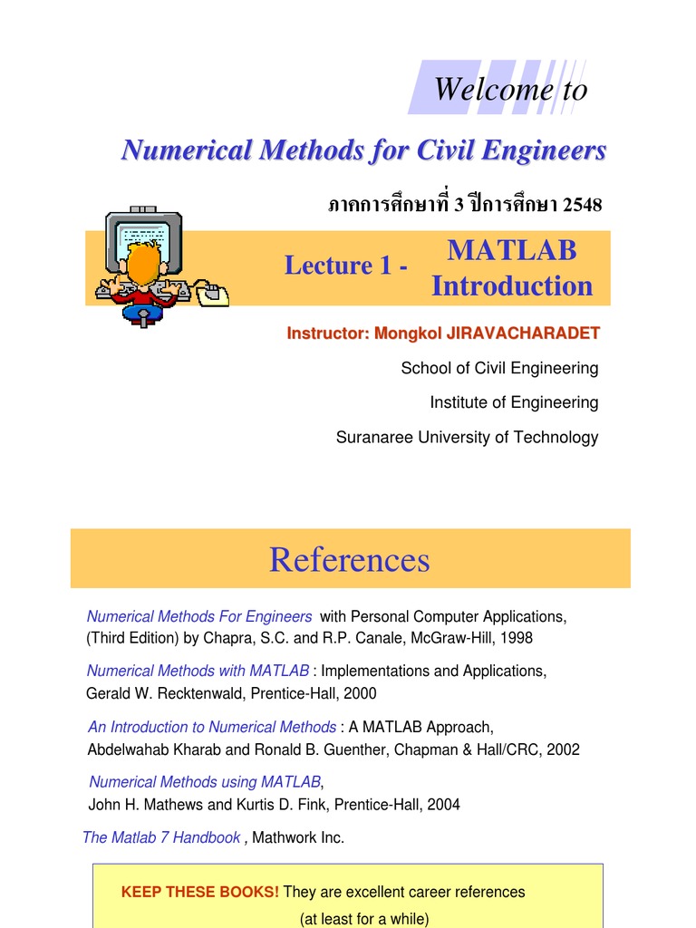 Numerical Methods For Civil Engineers | PDF | Matlab | Areas Of ...