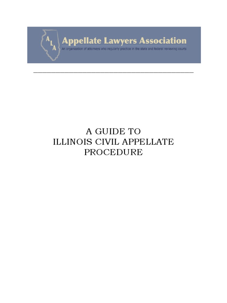 Civil Appeals Guide Revised | PDF