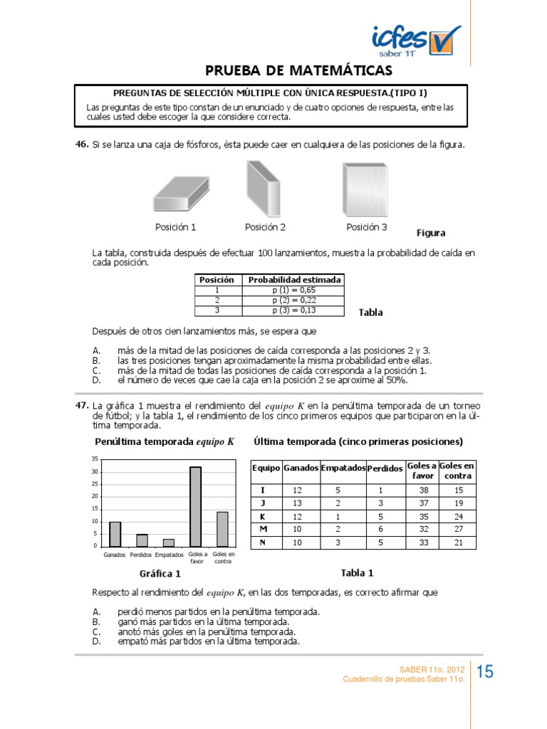 Cuadernillo Icfes 2025 Calendario B