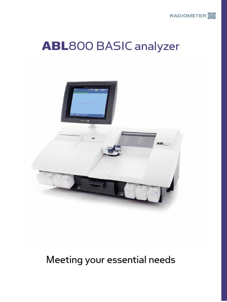 ABL800 Basic Brochure | PDF | Usability | Health Care