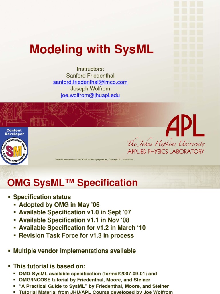 SYSML Modelling | PDF